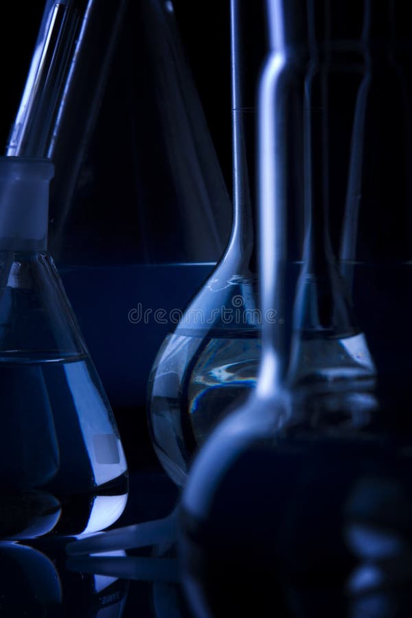 Dark-Lab Flask, Phial stock image. Image of phial, laboratory - 12409527