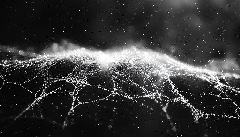 Dark Science Wave Futuristic Space Night Galaxy Pattern Generated by AI ...