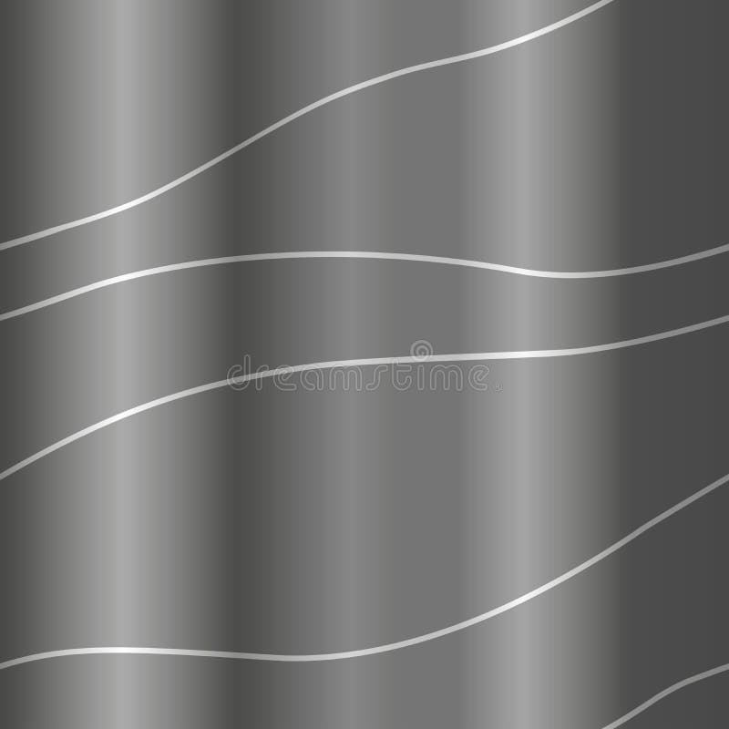 Dark Seamless Glossy Ripple Pattern with Silwer Wavy Lines. Trendy ...