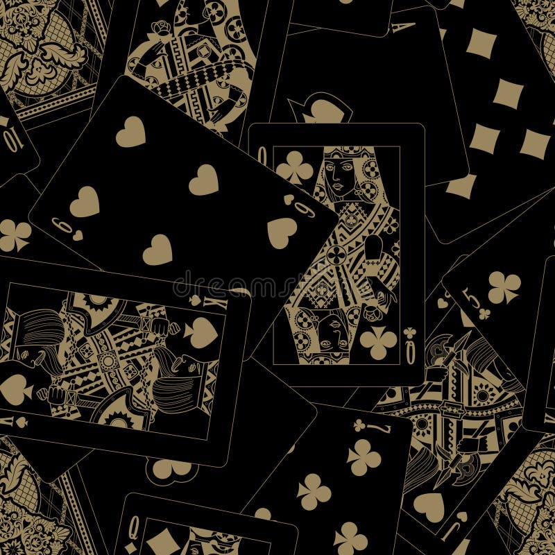 Playing Cards Vector Black Stock Illustrations – 10,817 Playing Cards ...