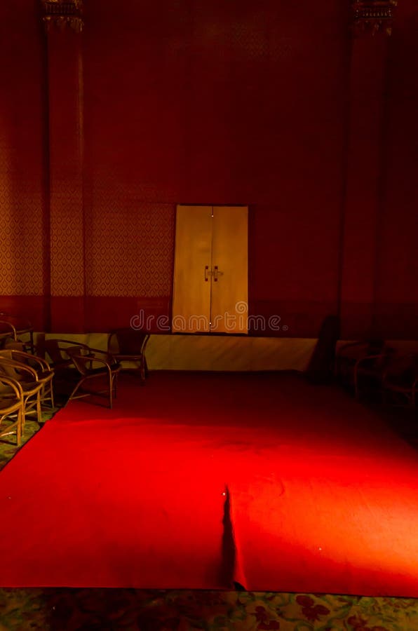 Dark Secret Old Room with Old-style Interior. Stock Image - Image of ...