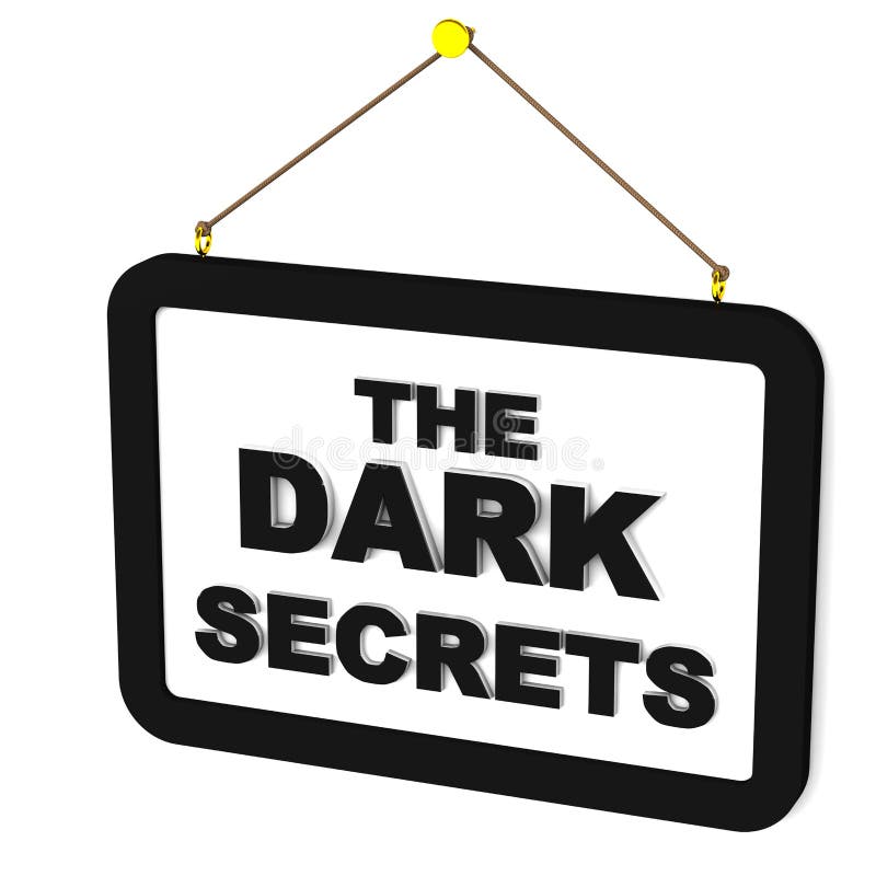 Dark secrets stock illustration. Illustration of side - 43487662