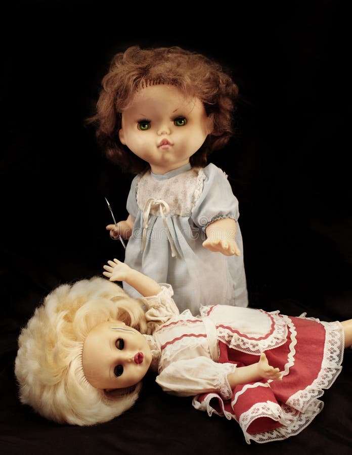 Dark Series - Vintage Killer Doll Stock Image - Image of halloween ...