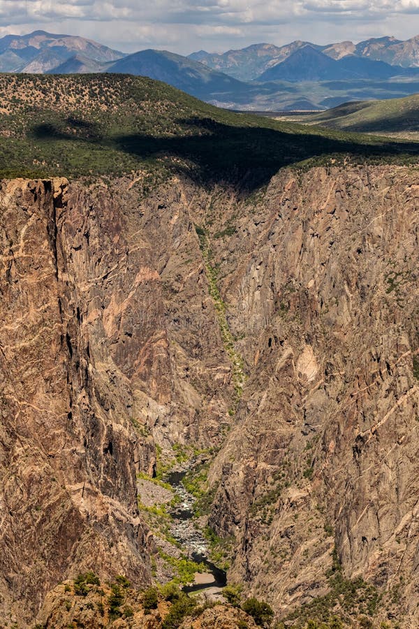 Dark Shadow of Cloud Begins To Slip into the Canyon Stock Photo - Image ...