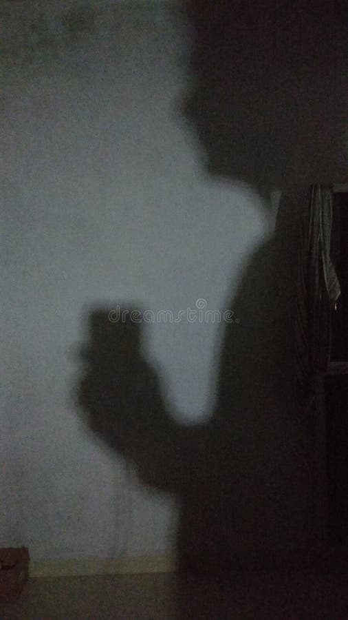 Dark Shadow of a Man stock photo. Image of light, darkness - 163895206
