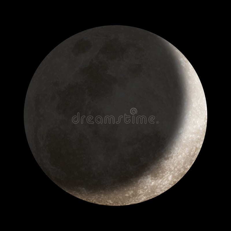 Dark shadow over moon stock illustration. Illustration of lunar - 17671551