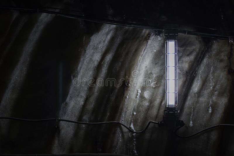 Dark and Sharp Light of a Lamp Stock Photo - Image of abstract, bulb ...