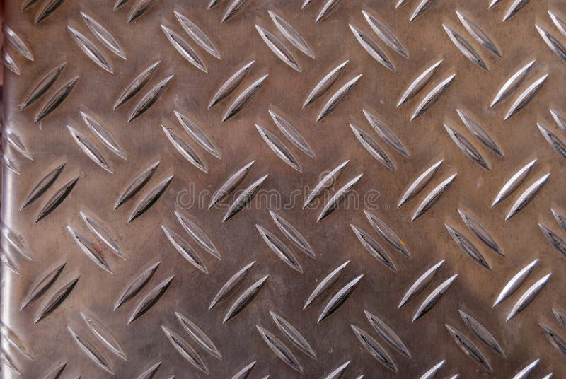 Dark Shining Metal Floor Surface with Industrial Diamond Plate Relief ...