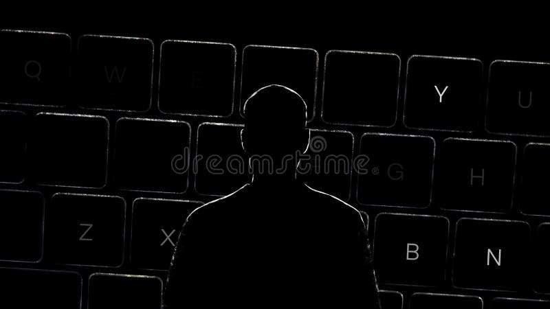 Dark Silhouette, Question Marks, 2D Animation, Question Marks Above the ...