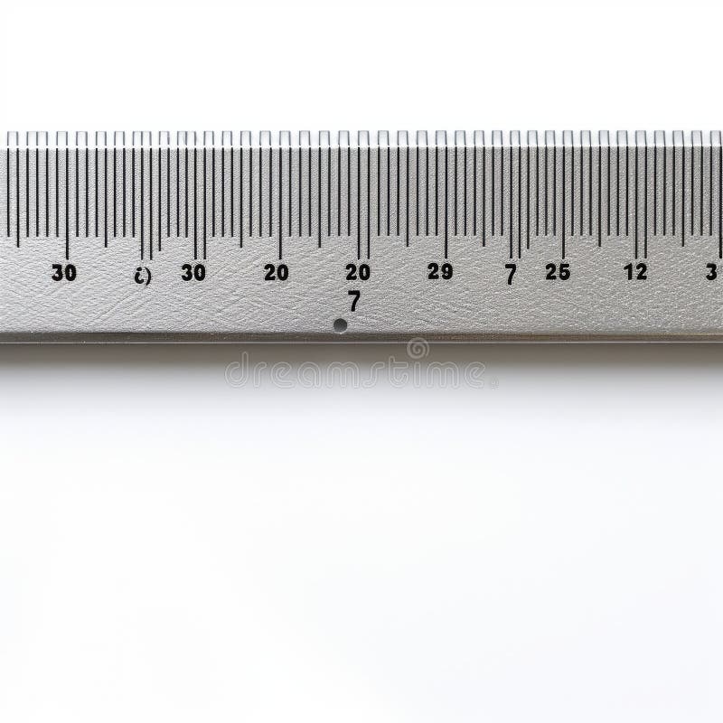 Shiny Bumpy Texture Ruler on White Background Stock Illustration ...