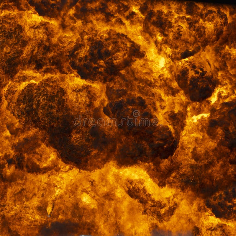 Dramatic Explosion Fire Crash and Burn Stock Image - Image of bomber ...