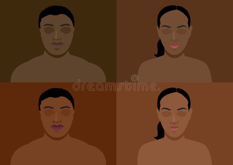 Skin Tone Index Color . Infographic Stock Vector - Illustration of ...