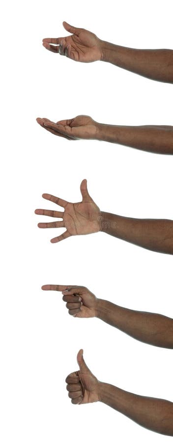 Dark-skinned hand gestures stock photo. Image of dark - 14240808