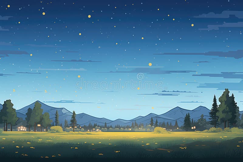 A Dark Sky Reserve Park with Minimal Light Pollution Stock Photo ...