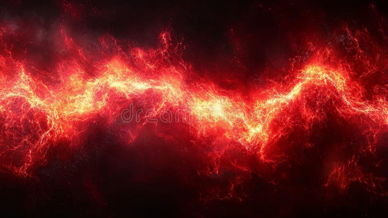 Dark Sky Serves As the Backdrop for an Electric Texture Featuring Red ...