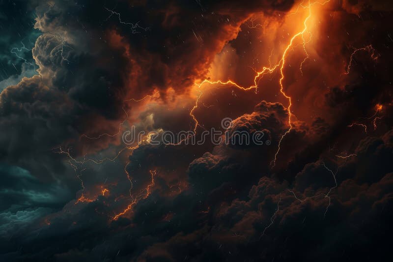 A Dark Sky with a Stormy Atmosphere Stock Image - Image of storm ...