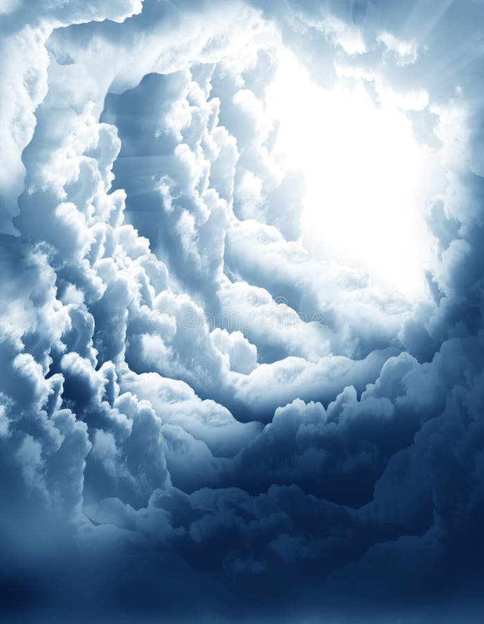 Dark sky with sun stock image. Image of abstract, cloudy - 29384357