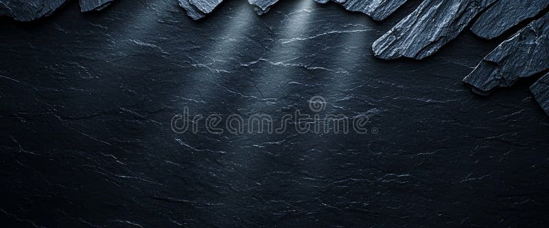 Dark Slate Background with Spotlight Effects Creating Dramatic ...
