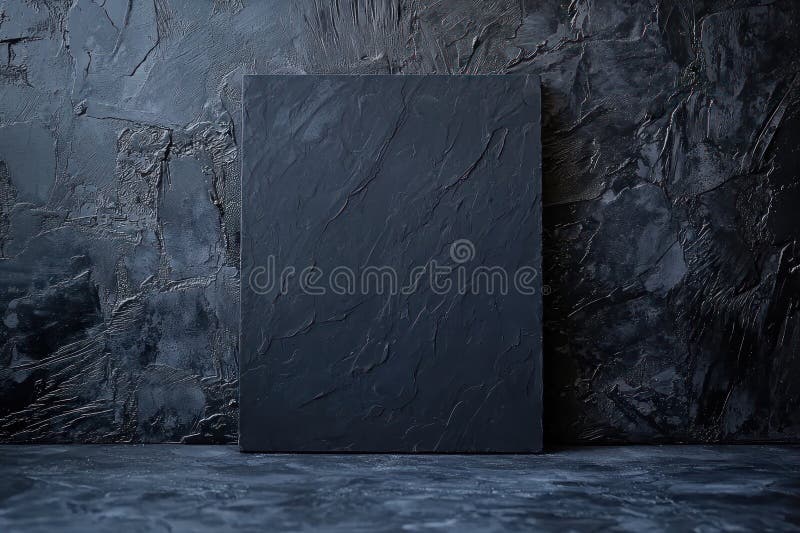 Dark Slate Board with Deep Grey Tones and Empty Center, Creating Modern ...