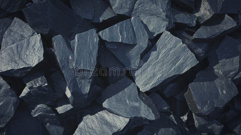 Dark Slate Rocks with Varied Textures for Background and Design Stock ...