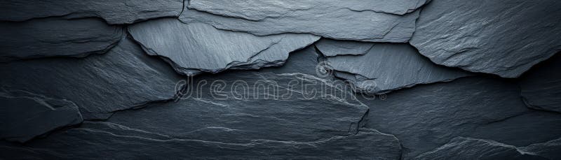 Dark Slate Surface with Layered Rock Texture Stock Illustration ...
