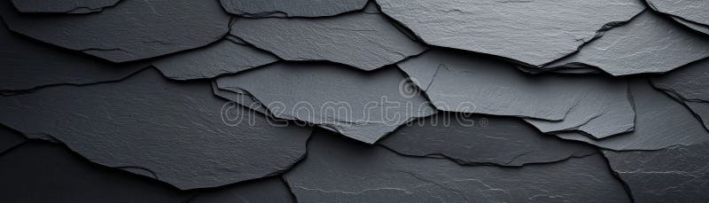 Dark Slate Texture with Overlapping Layers Stock Illustration ...