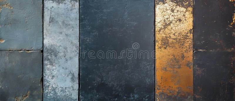Dark Slate Texture with Thin Plates Showcasing Unique Metallic Finishes ...