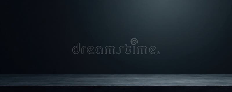 Dark Sleek Office Desk Background with Gradient Transition from Black ...