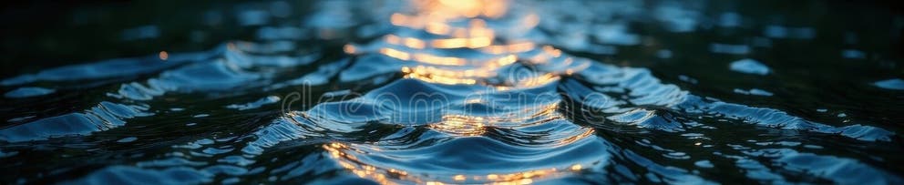 Dark, Slow Moving River, High Contrast Ripples, Close Up, Image, Visual ...