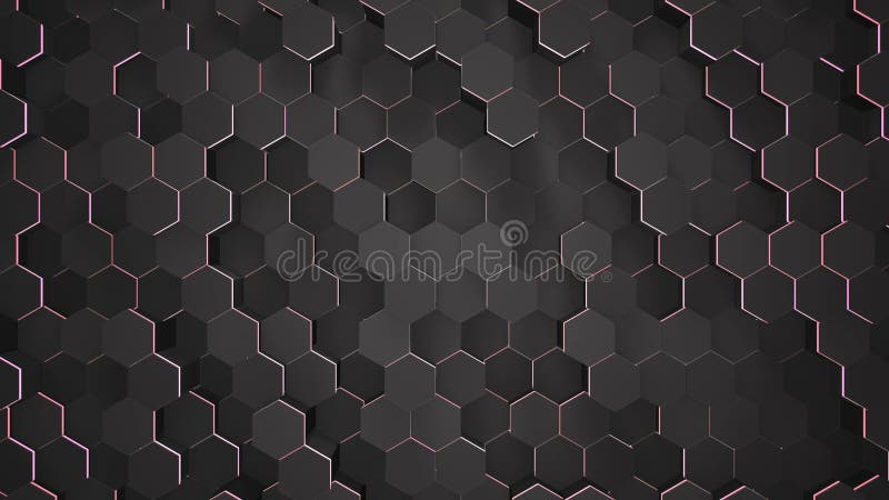 Dark Small Red Hex Grid Pattern Stock Footage - Video of bright ...