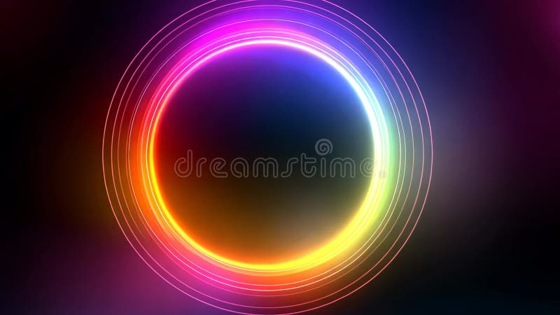 Dark Smooth Gradient Abstract Video Background with Glowing Colorful ...