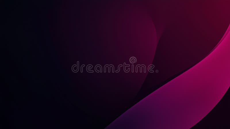 Dark and Smooth Gradient with Magenta Wave Stock Illustration ...
