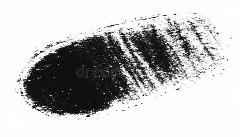 Dark, Smudged, Oval-shaped Mark Stock Illustration - Illustration of ...