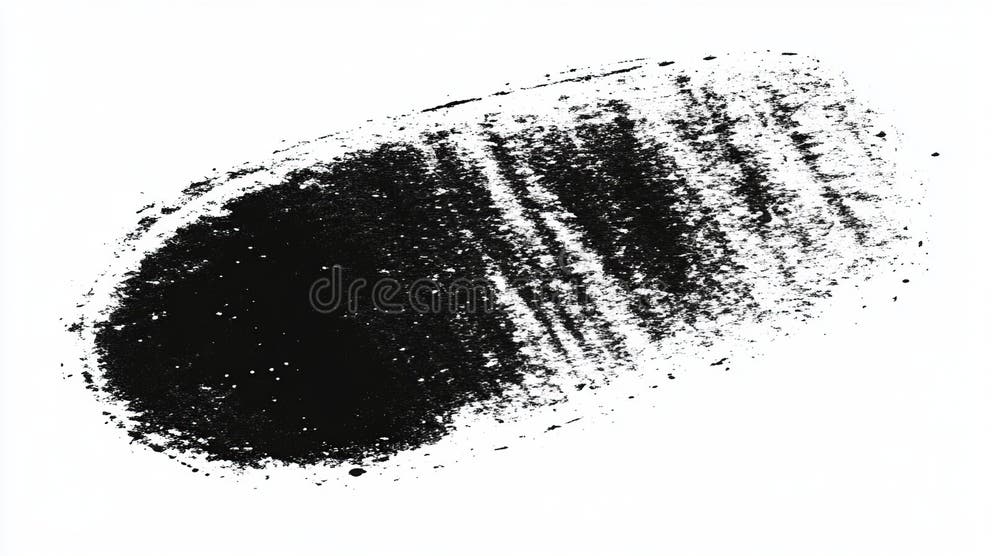 Dark, Smudged, Oval-shaped Mark Stock Illustration - Illustration of ...