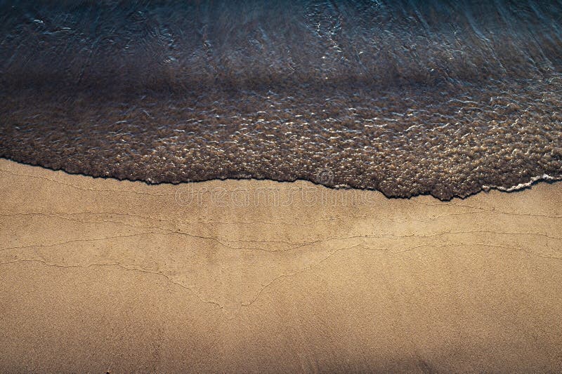 Soft Wave of the Sea on the Sandy Beach Stock Photo - Image of nature ...