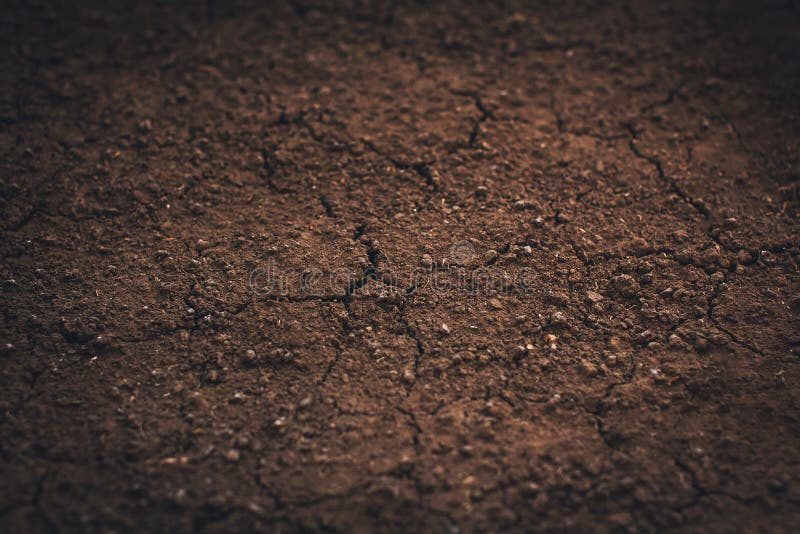 Dark Soil Texture Closeup of Dry Soil Background Stock Photo - Image of ...