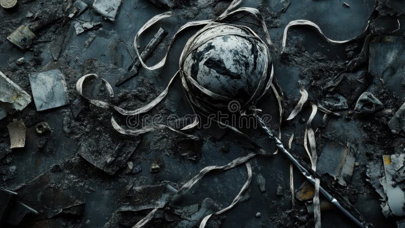 Dark Apocalyptic Balloon stock illustration. Illustration of ...