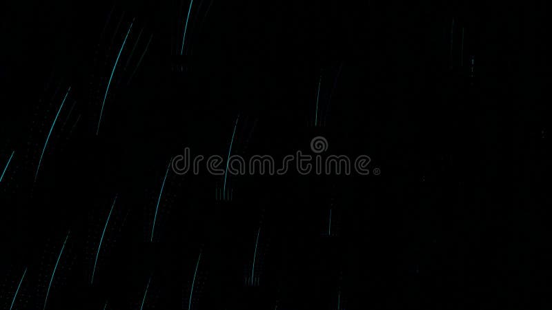Dark Space with Neon Light Pillars and Rays Isolated on a Black ...