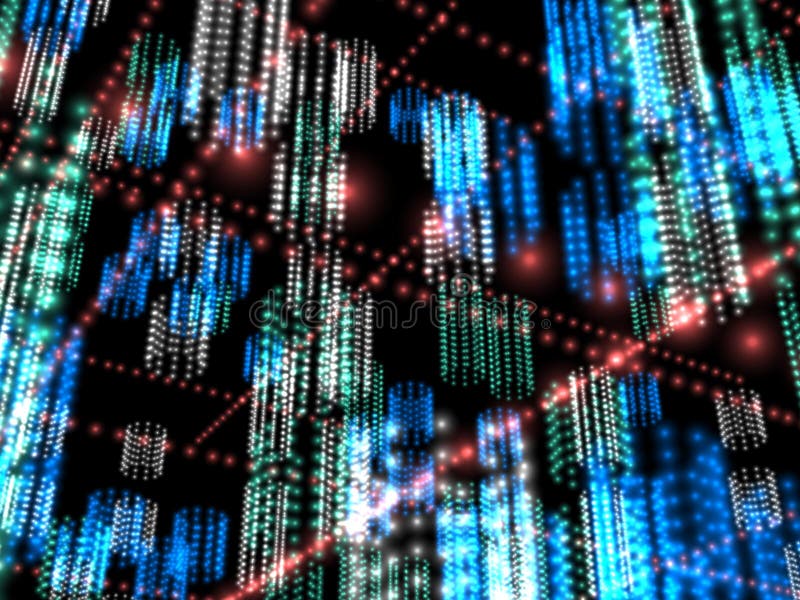 A Concept Illustration that Represents Data and Communication that Goes ...