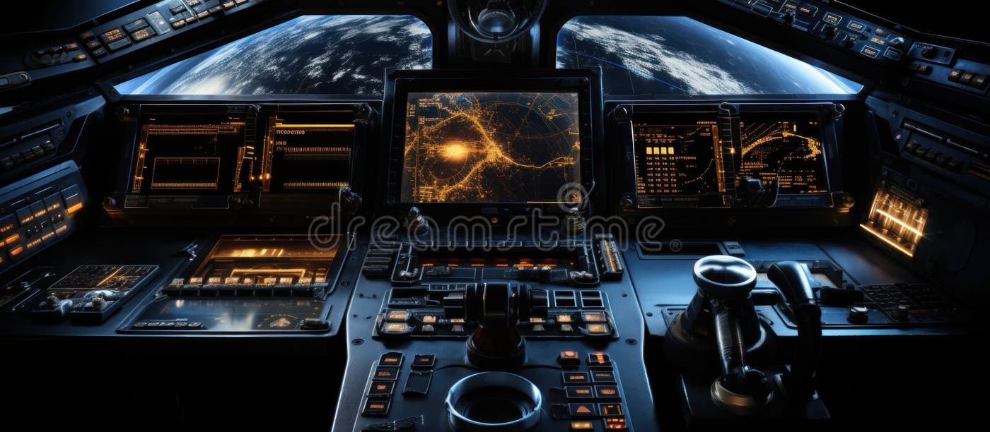 Spaceship Navigation Interface Stock Illustrations – 346 Spaceship ...