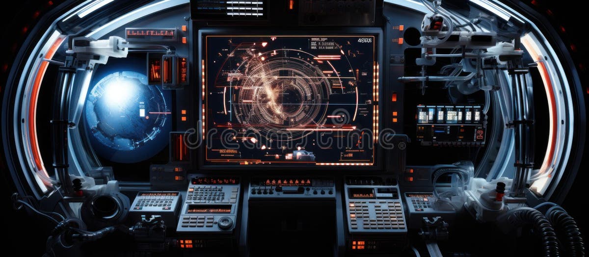 Spaceship Navigation Interface Stock Illustrations – 325 Spaceship ...