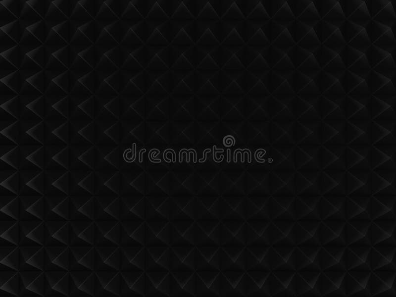 Dark Spiky Pyramids Pattern Stock Illustration - Illustration of ...