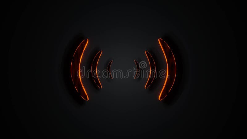 Dark Spinning Geometric Shape with Fire Texture and Neon Glow Effects ...