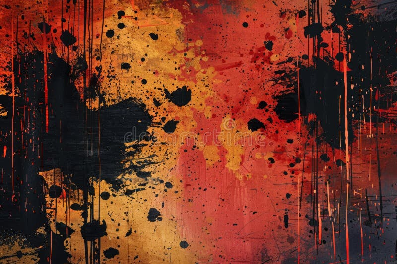 Dark Splatter Art with Grunge Texture Creates a Unique Urban Visual ...