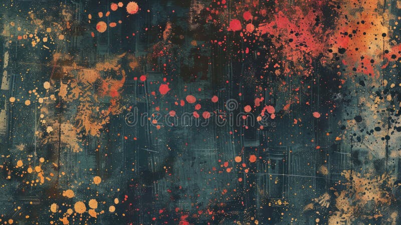 Dark Splatter Art with Grunge Texture Creates a Unique Urban Visual ...