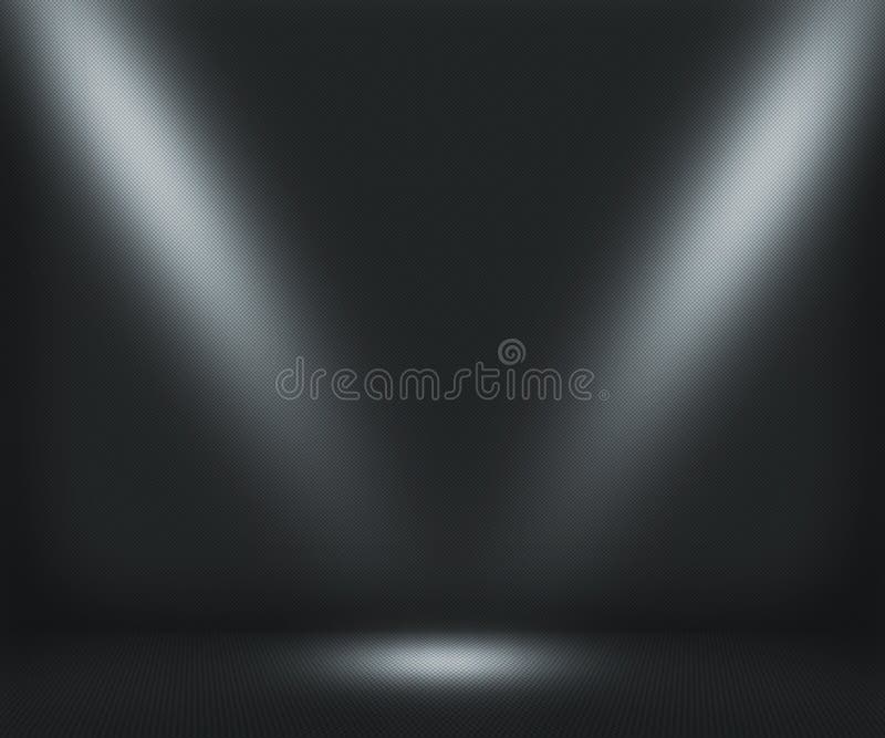 Dark room with spotlight stock image. Image of spotlight - 2429793