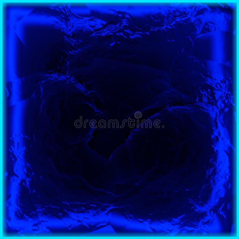 Dark Square Background with Rocky Texture with Blue Glow Around the ...
