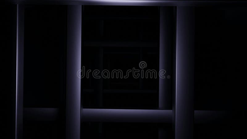 Dark Square Tunnel with Light Shadows. Design. Square Tunnel with ...