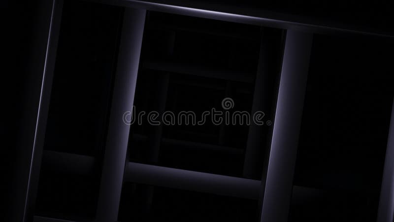Dark Square Tunnel with Light Shadows. Design. Square Tunnel with ...