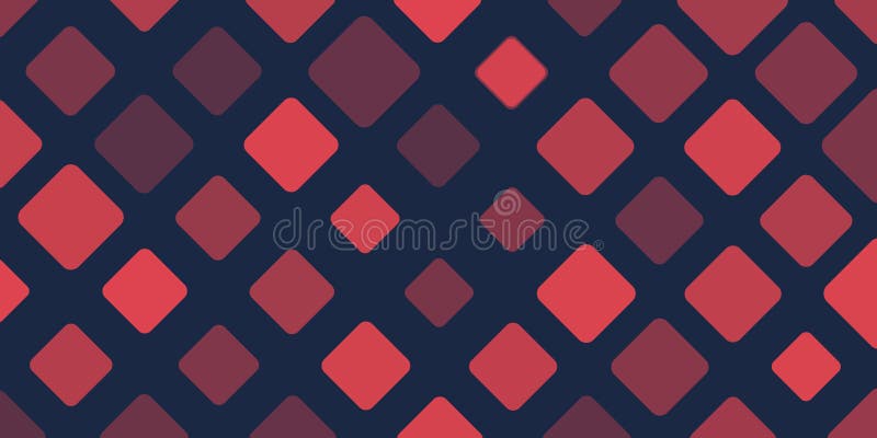 Dark Squares of Various Sizes and Shades of Red - Geometric Mosaic Pattern, Abstract Vector ...